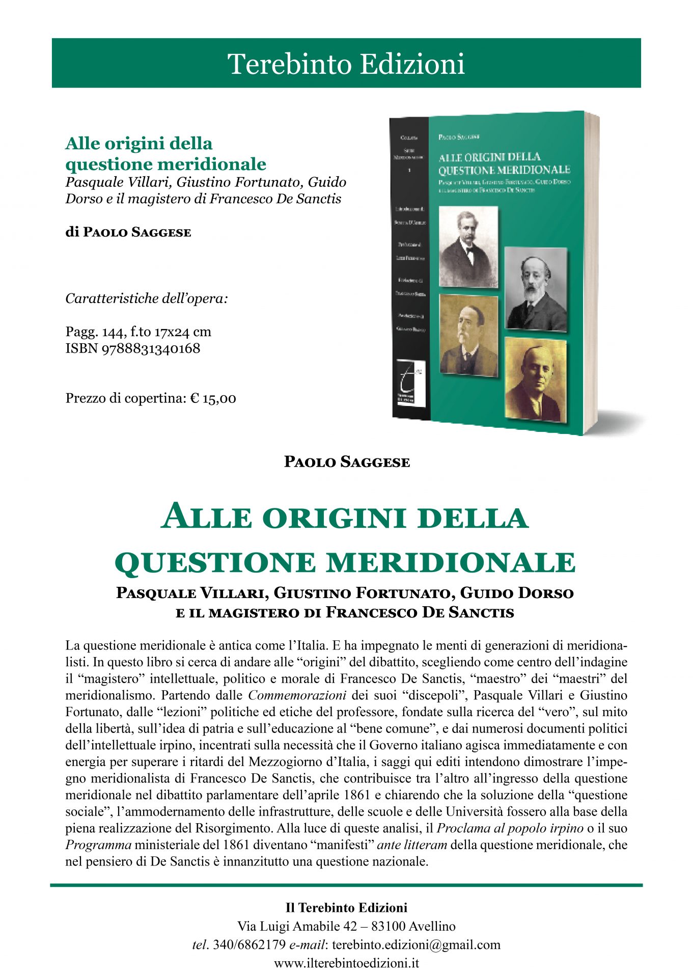 Alle origini della questione meridionale - Il Terebinto Edizioni